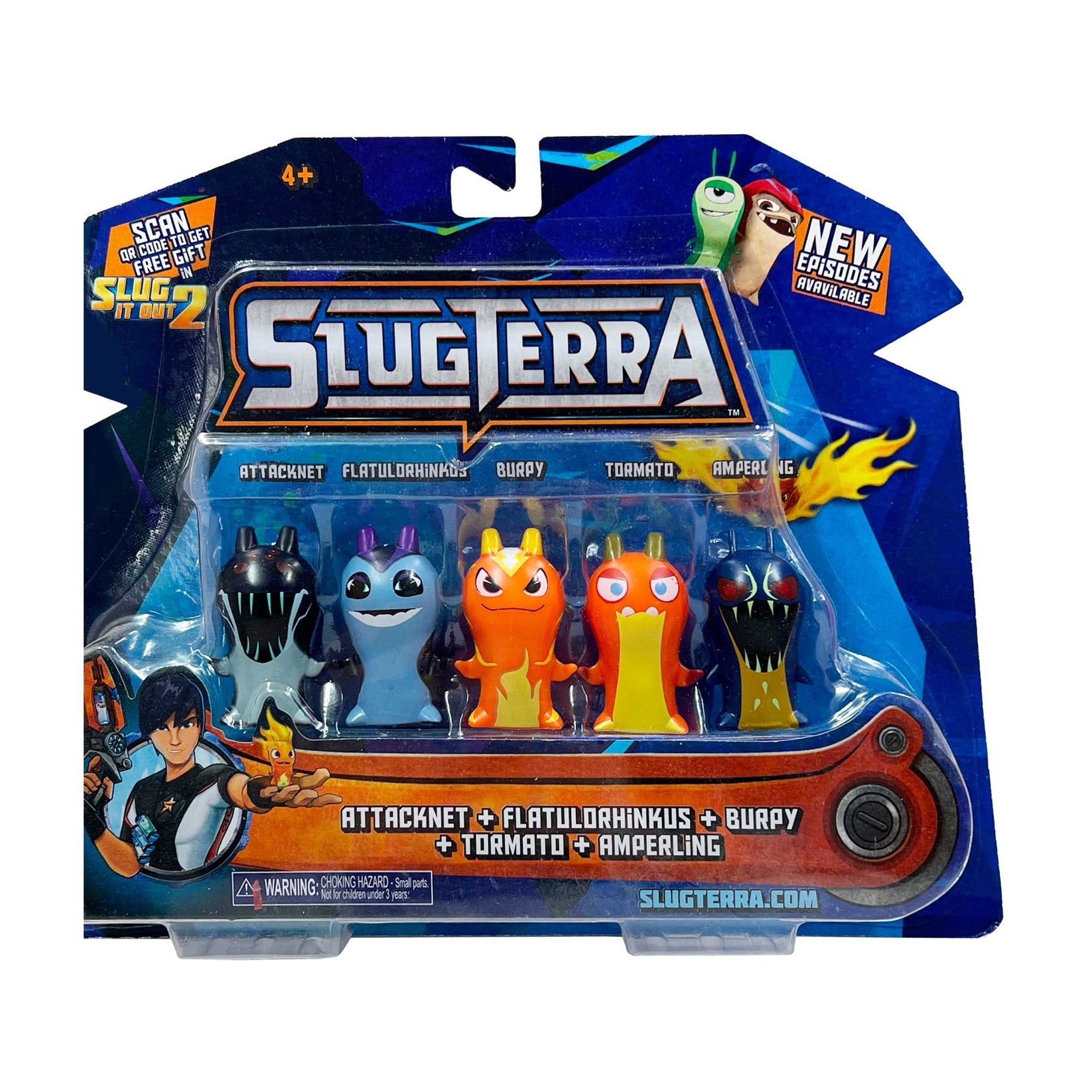 5-Pack Mini Collectible Slugs: Attacknet, Flatulorhinkus, Burpy, Torma ...